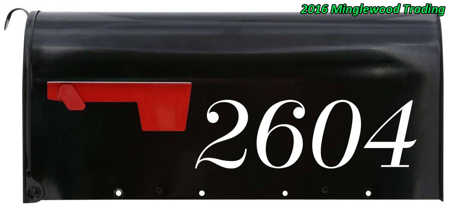 Set of 2 HOUSE MAILBOX NUMBERS Vinyl Decal Sticker 3.5 | Etsy