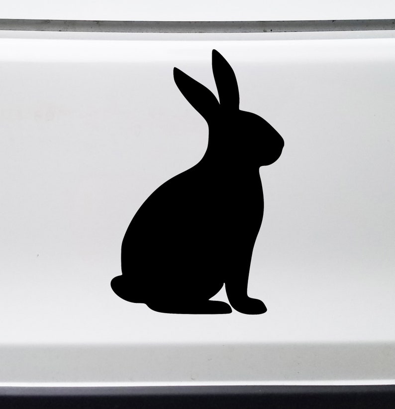 BUNNY RABBIT Vinyl Sticker Hare Easter Nursery Walls Decor | Etsy
