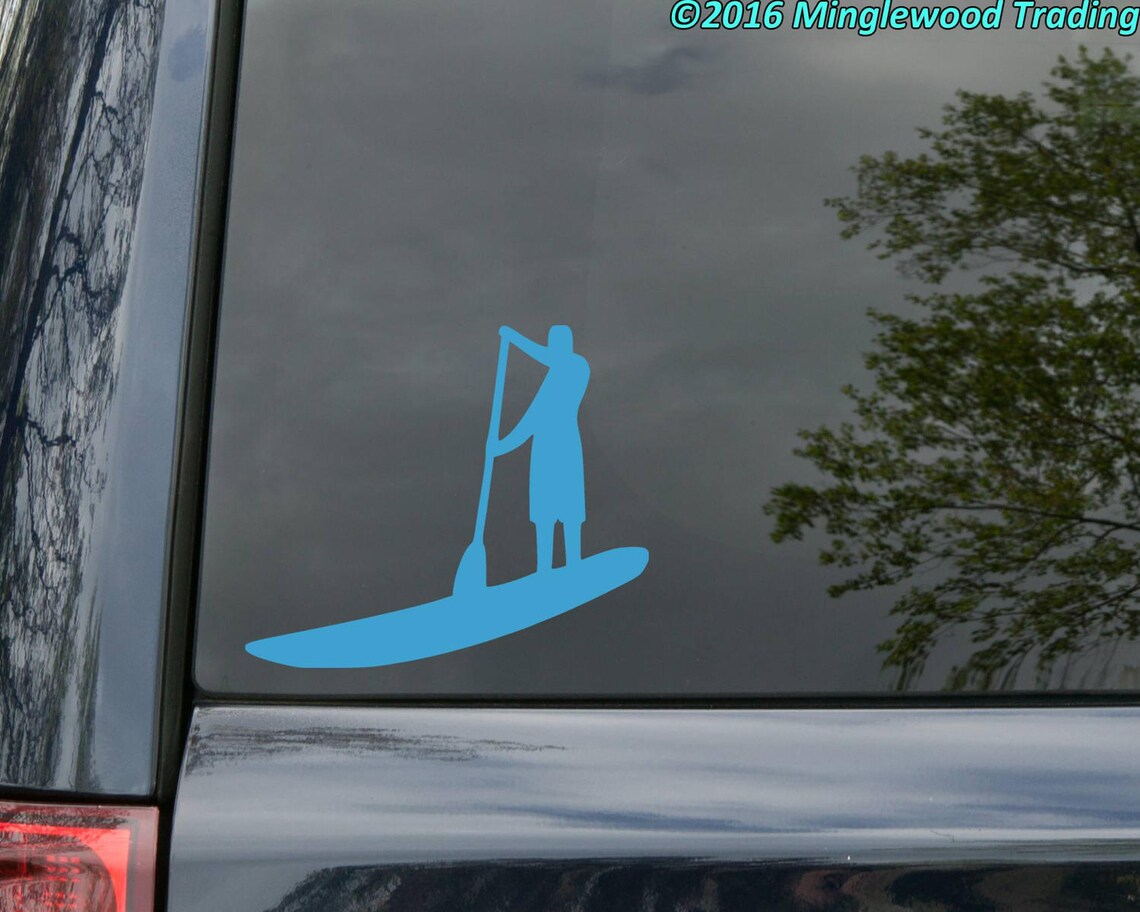 SUP Stand up Paddle Board Vinyl Decal Sticker - Paddling MAN - Etsy