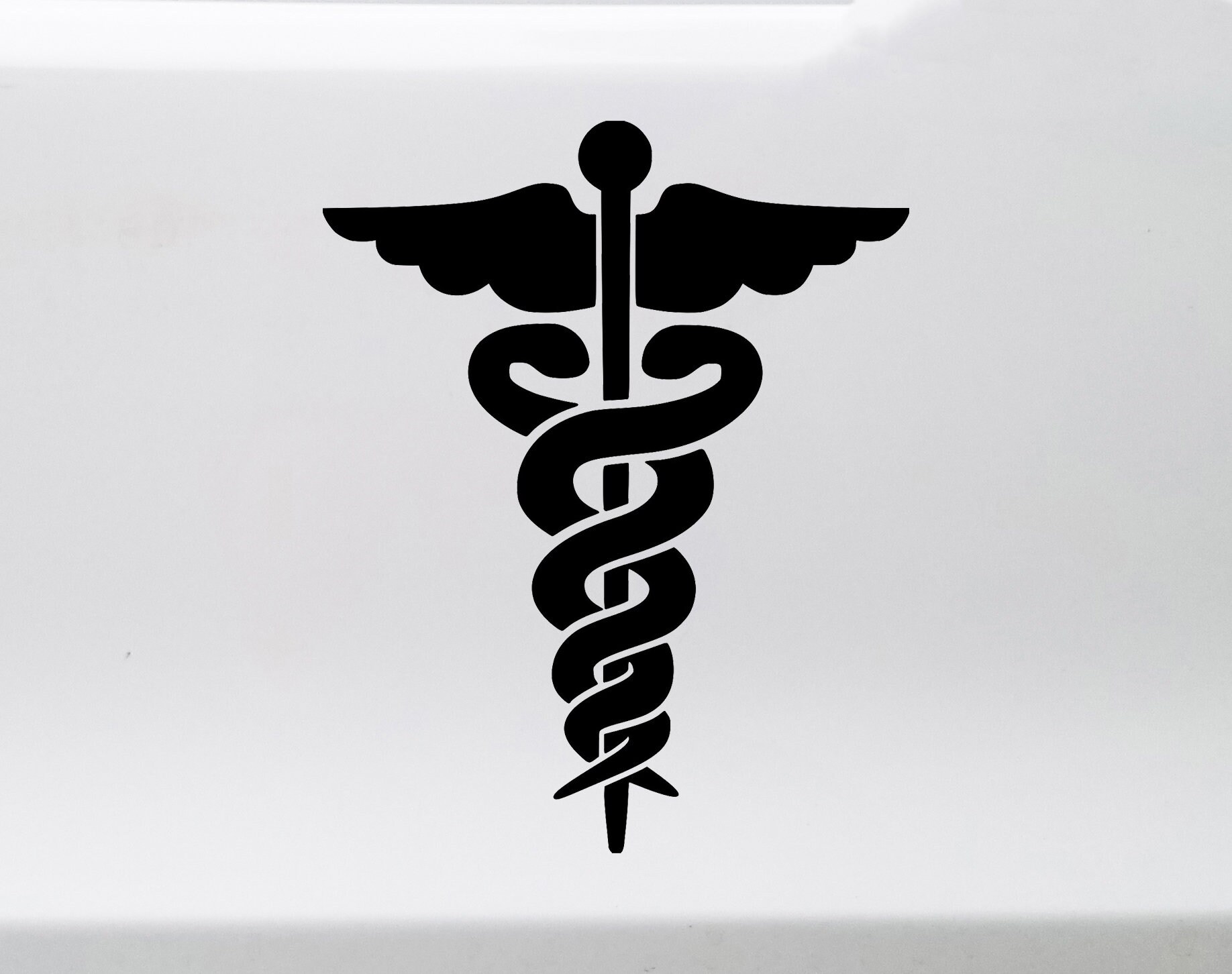 Caduceus Symbol Vinyl Decal Medical Logo Medicine ER Nurse | Etsy