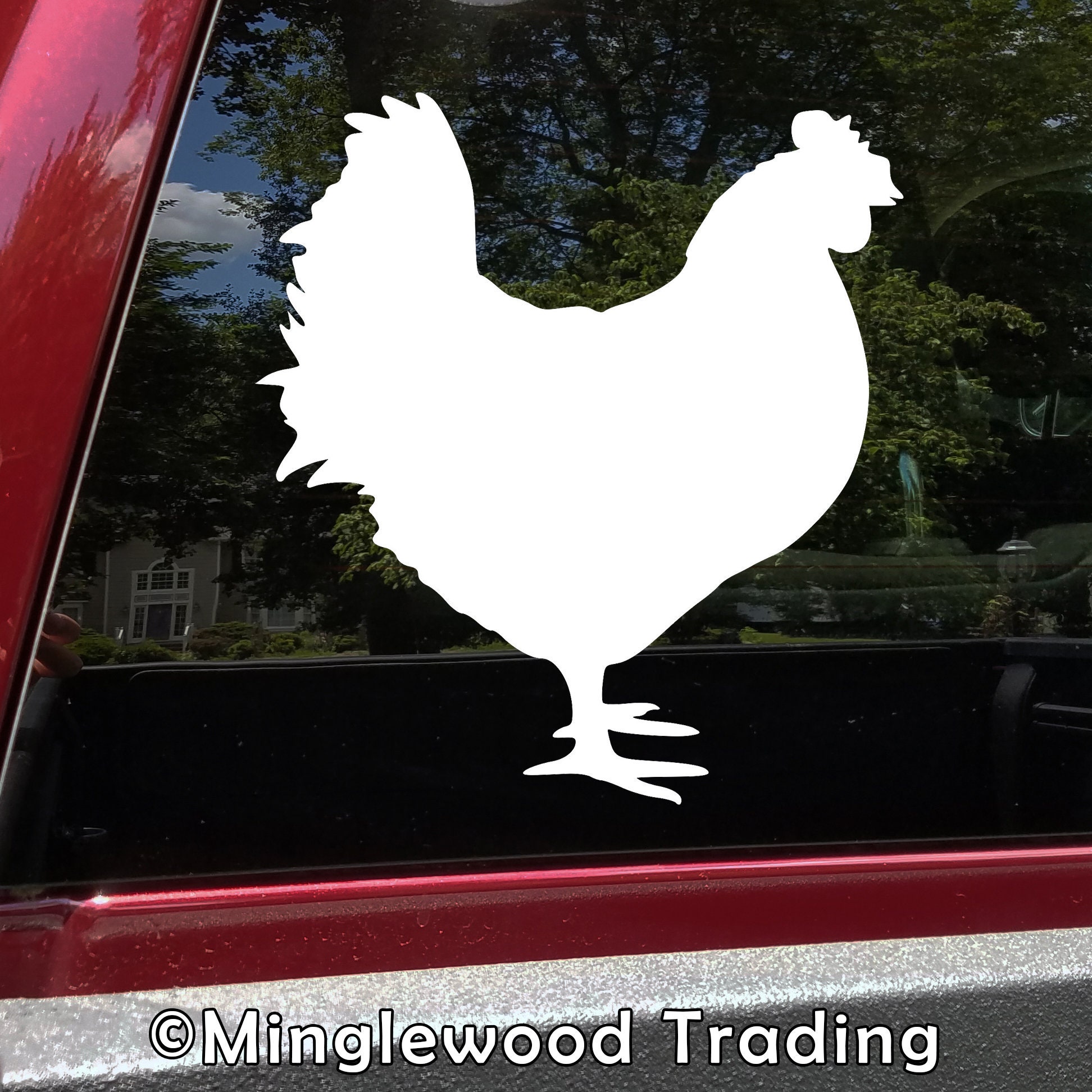 CHICKEN Vinyl Sticker Hen Cluck Peck Farm Animal Rooster | Etsy