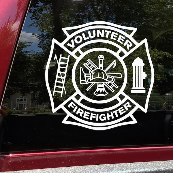 Fire Dept Decal - Etsy