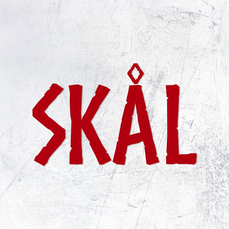 Skal Skol Viking Cheers Vinyl Decal | Custom Size/color Tankard Ale ...