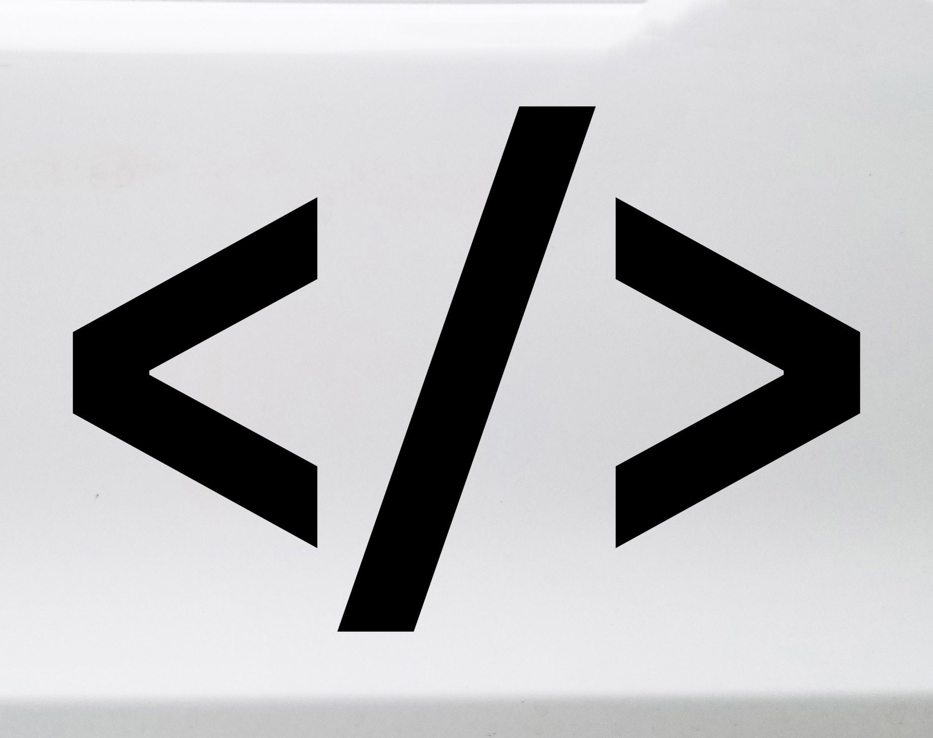 Coding Symbol Vinyl Decal Programming Software Development - Etsy