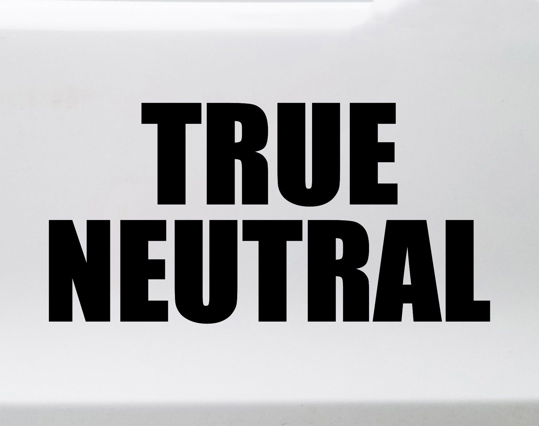 True Neutral Vinyl Sticker - RPG Role Playing Character Alignment V2 ...
