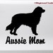 Aussie Mom Vinyl Sticker Australian Shepherd Auss Dog Puppy V2 Die Cut ...