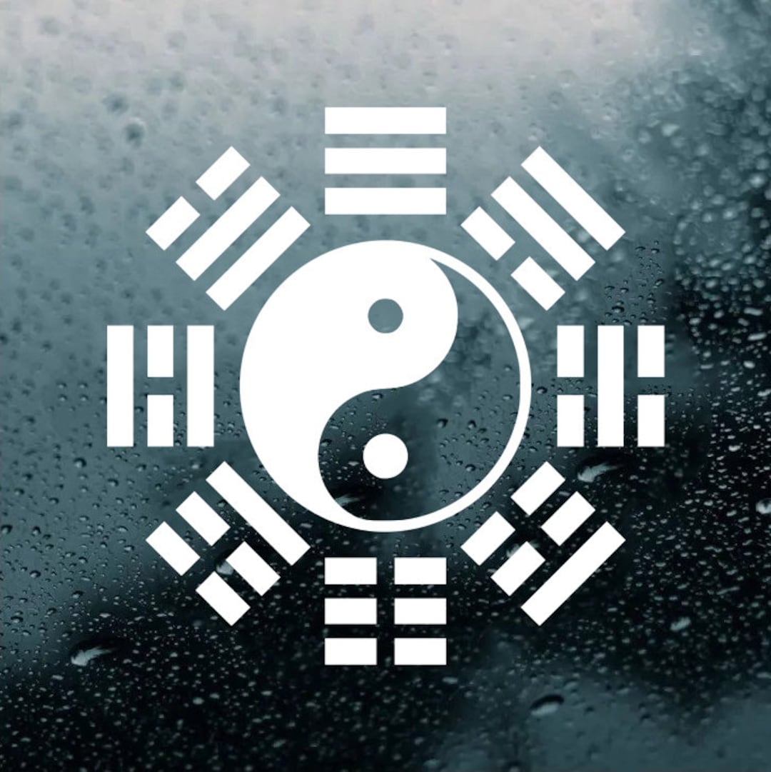 Bagua Pakua Vinyl Decal - Yin Yang Taoist Cosmology - Die Cut Sticker ...