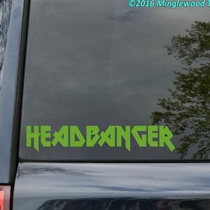 Headbanger V2 - Vinyl Decal Sticker - Heavy Metal Hard Rock - Etsy