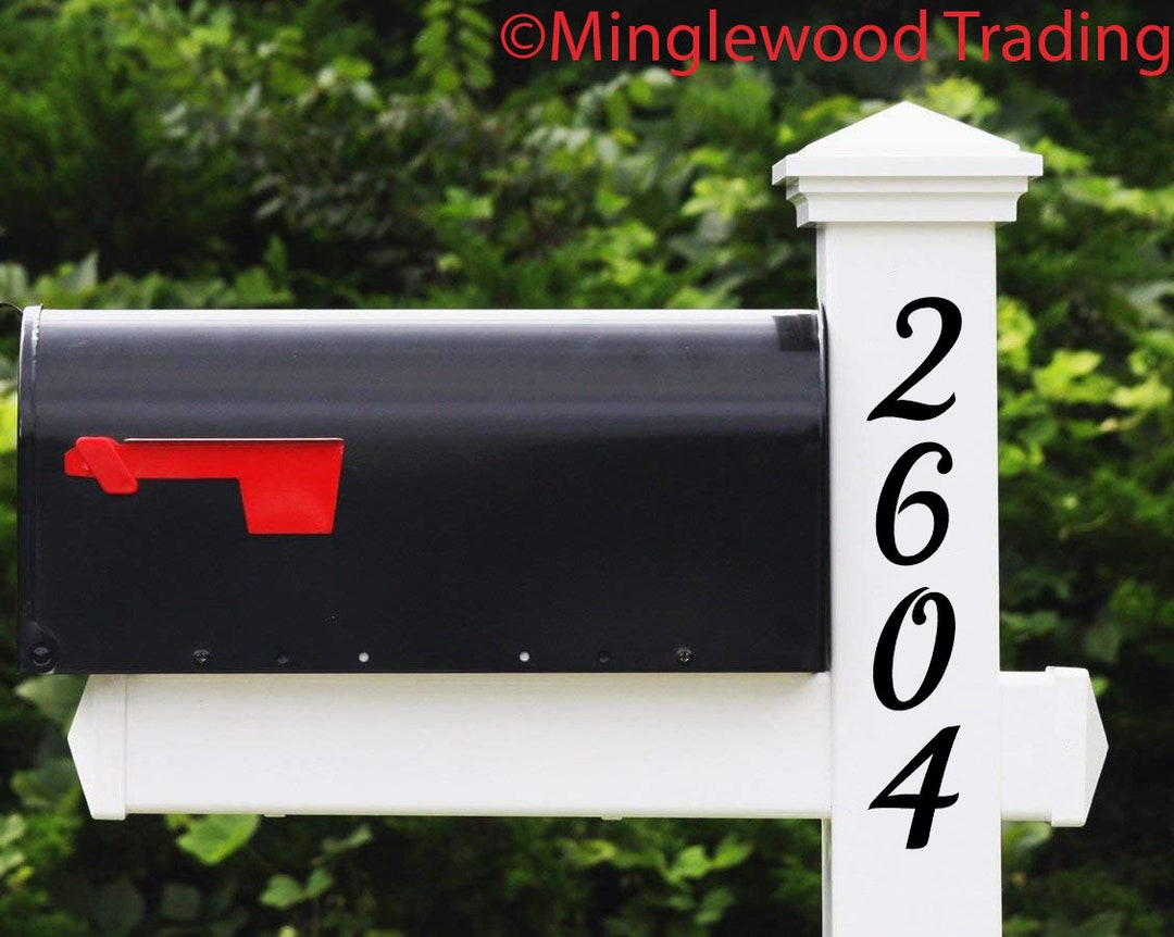 Vertical Mailbox Numbers - 1-10 Inches - Elegant Custom House Address ...