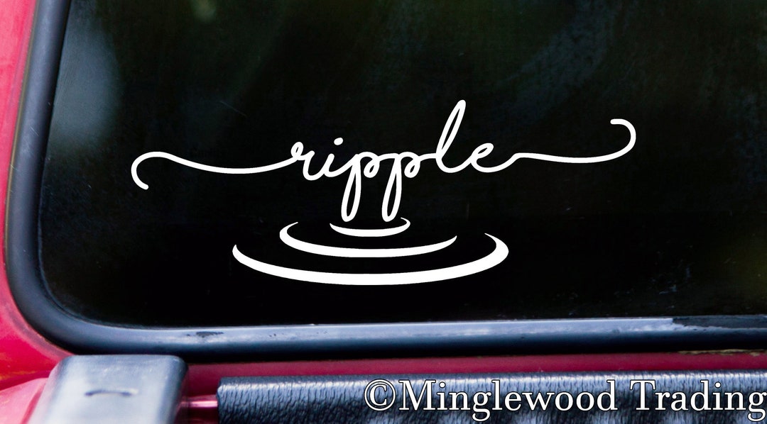 Ripple Vinyl Decal Sticker - Water Wave Zen Still - Etsy