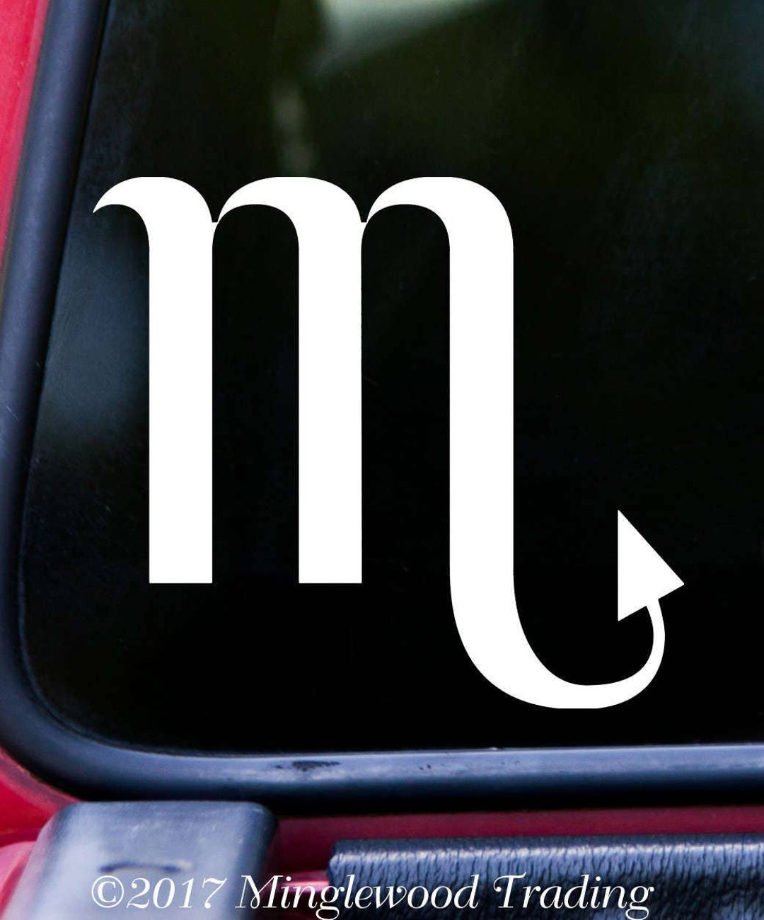 Scorpio Zodiac Vinyl Sticker Decal Astrology Water Sign Scorpion Symbol ...