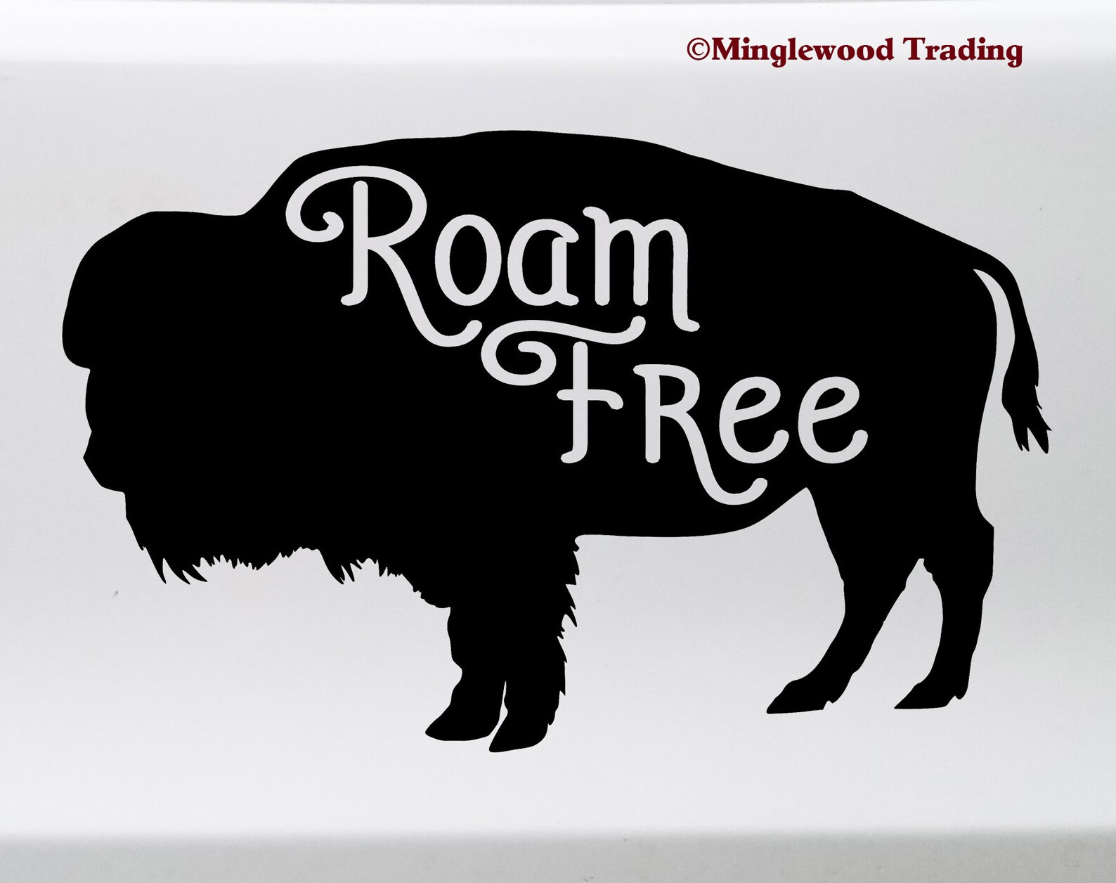 Roam Free Buffalo Vinyl Decal Wild Bison Travel Adventure - Etsy