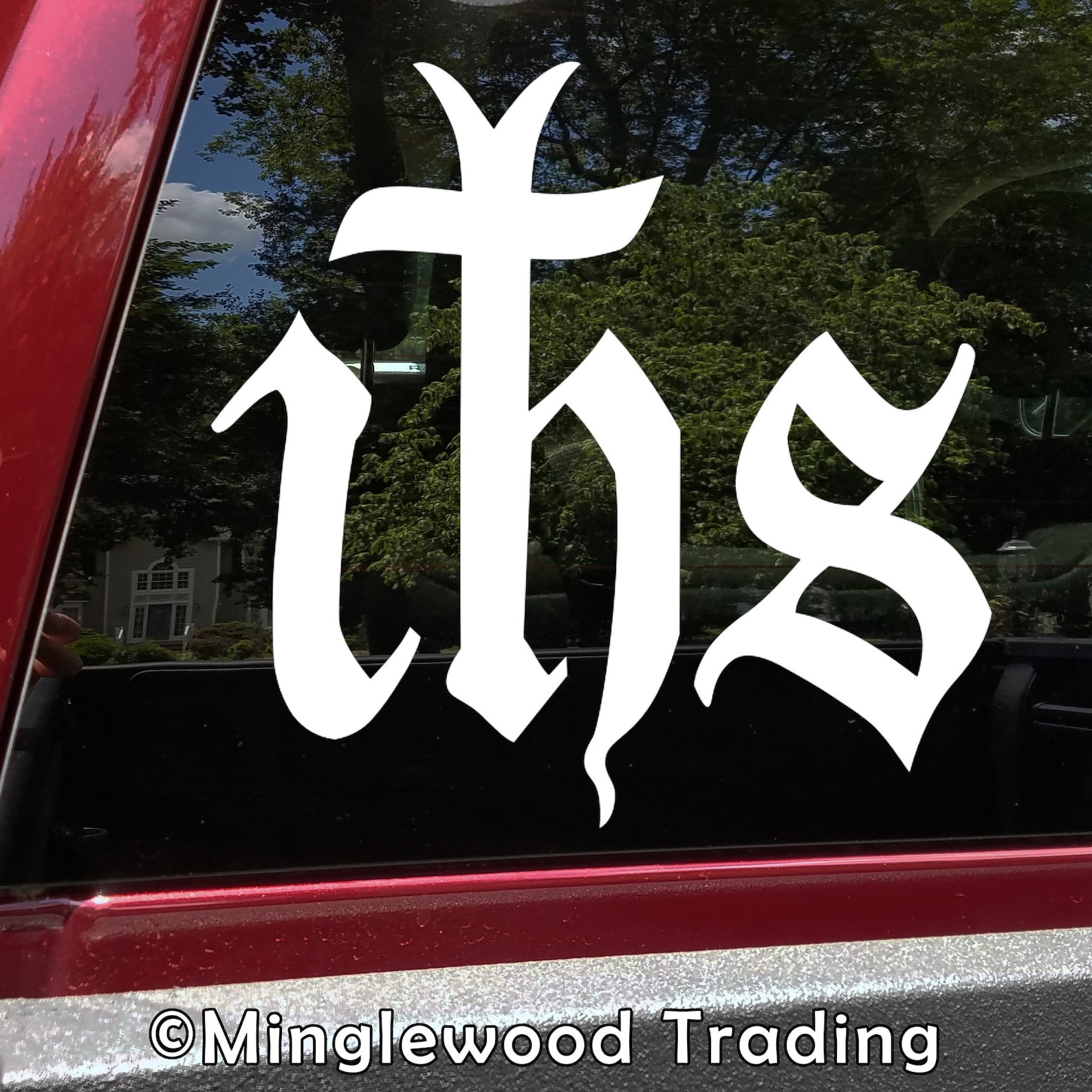 IHS Vinyl Sticker Jesus Christ Monogram Greek in His Service - Etsy