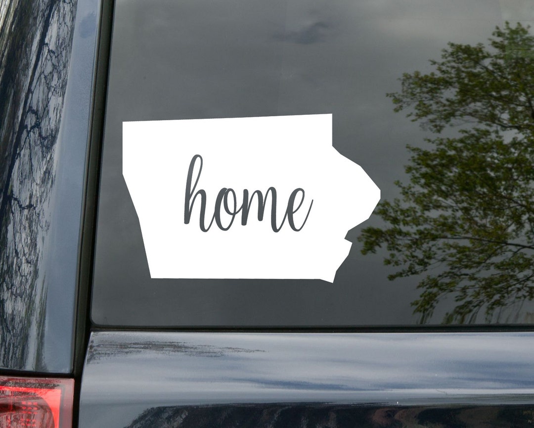 Iowa Vinyl Decal Sticker - Home State IA Hawkeyes - Etsy