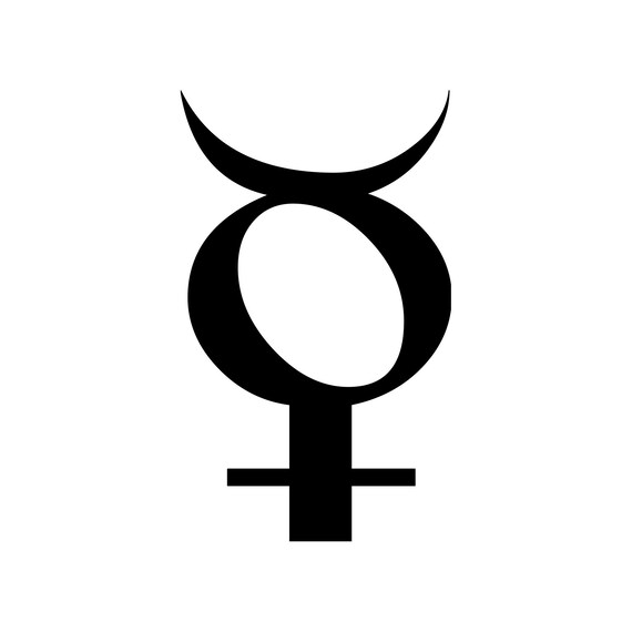 MERCURY Planet Astrology Sign Vinyl Decal Sticker Zodiac - Etsy