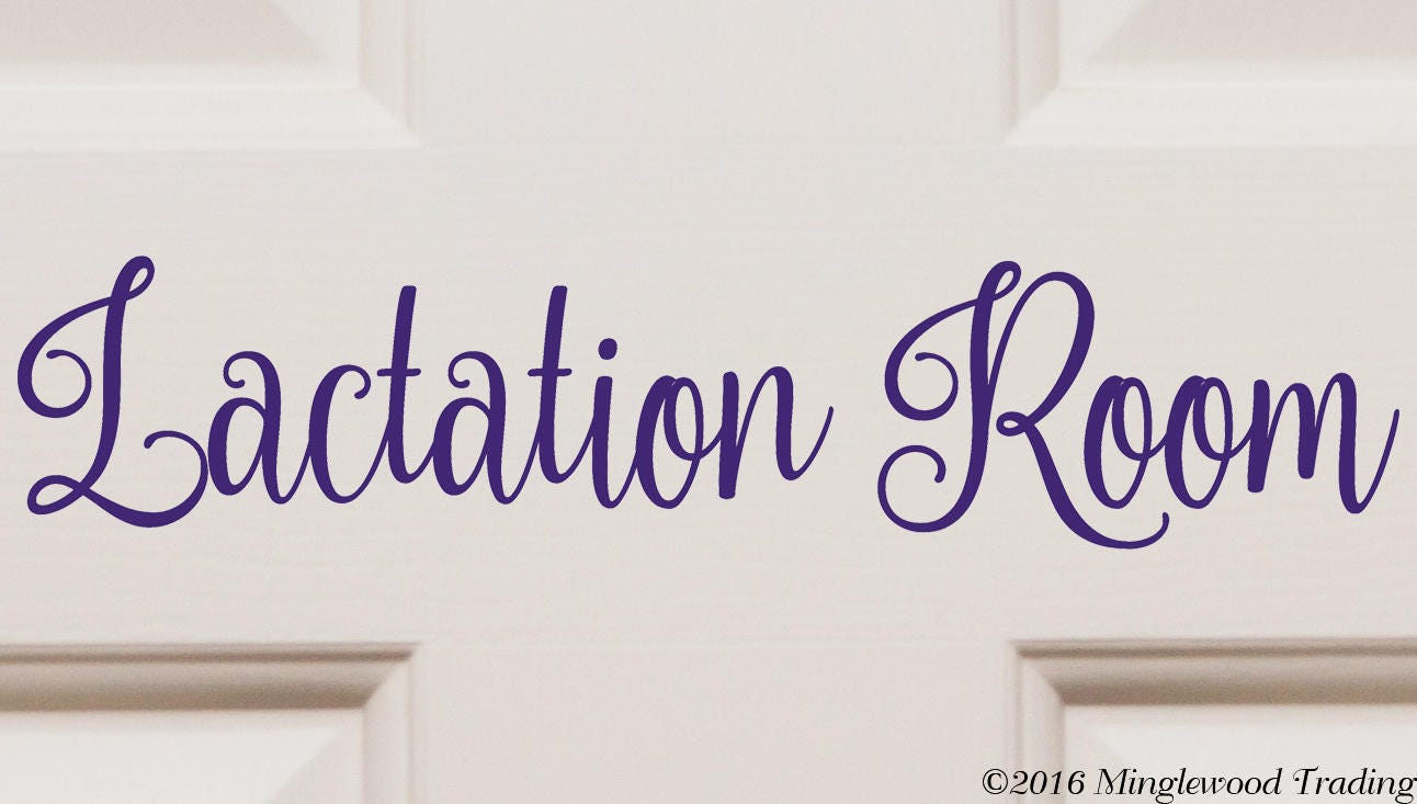 LACTATION ROOM Vinyl Decal Sticker Breastfeeding Nursing - Etsy