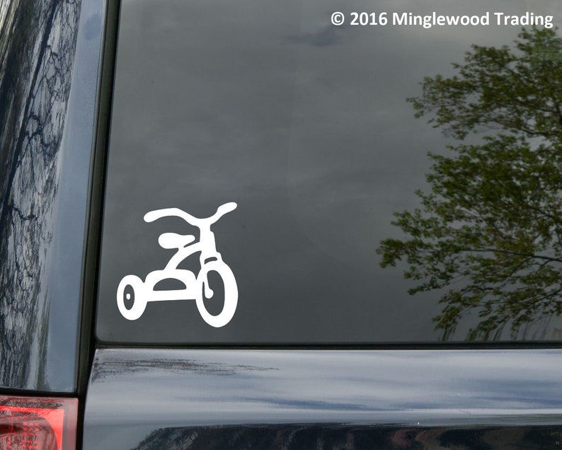 TRICYCLE Vinyl Decal Sticker Trike Delta Tadpole Bike - Etsy