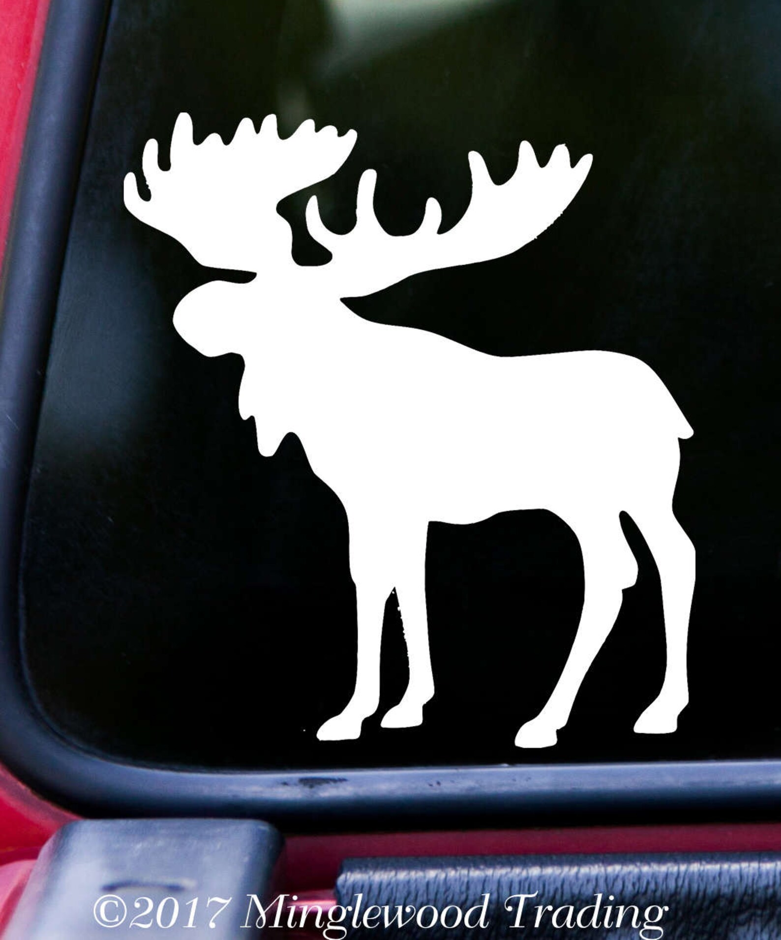 MOOSE Vinyl Decal Sticker Antlers Bull Elk Deer Canada | Etsy