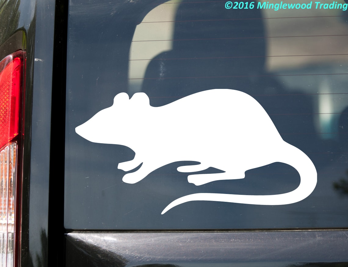 RAT Vinyl Decal Sticker Black Pack Rodent Mouse | Etsy