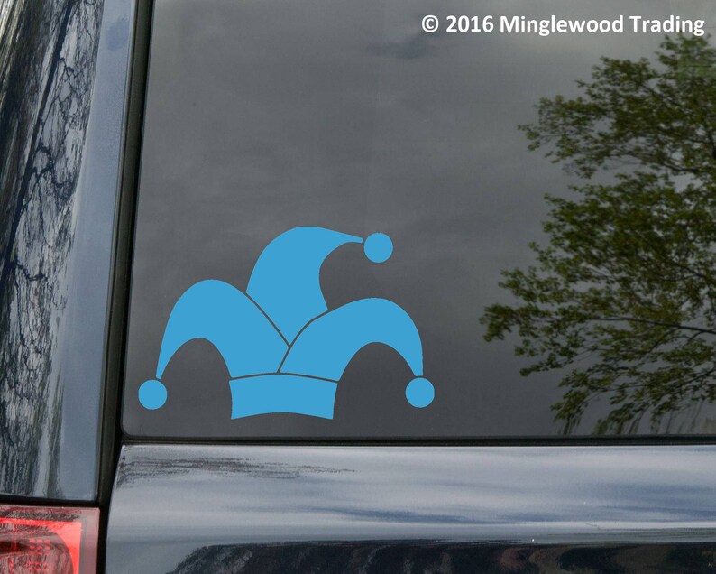 Jester Hat Vinyl Decal Sticker Jester's Cap Fool V1 - Etsy