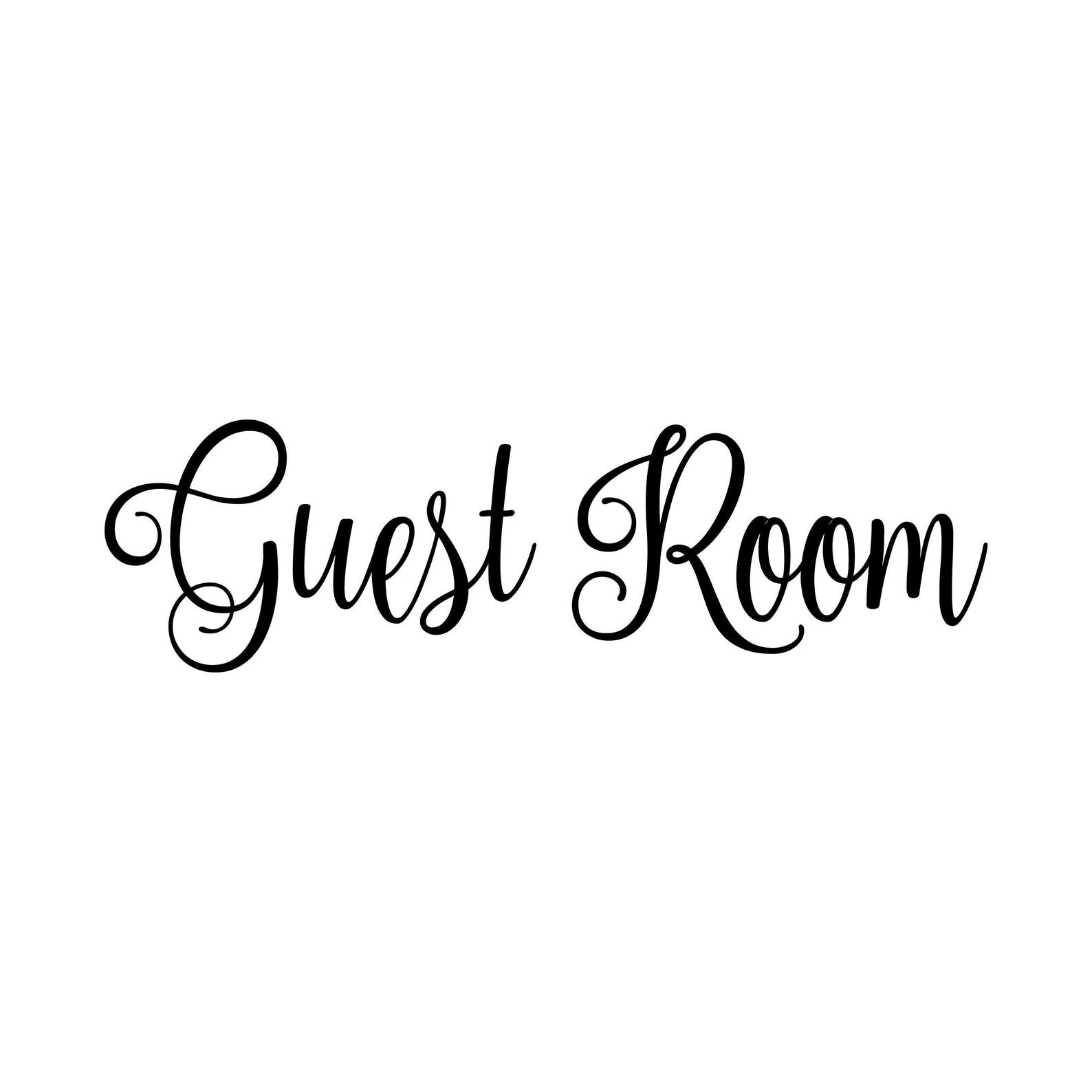 Guest Room Vinyl Sticker Bedroom Home Organization Label - Etsy