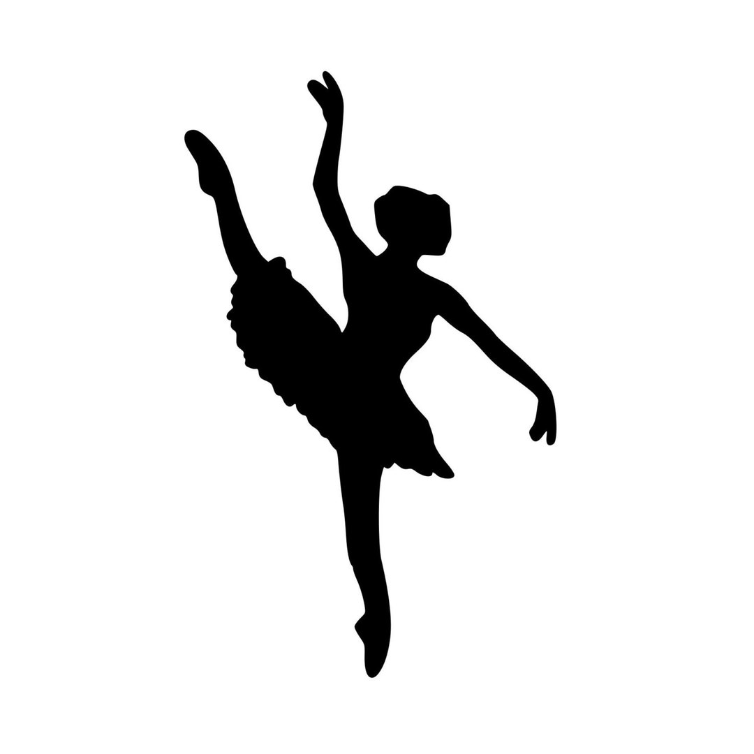 Ballet Dancer Vinyl Decal Sticker - Girl Developpe Dance Female - Etsy