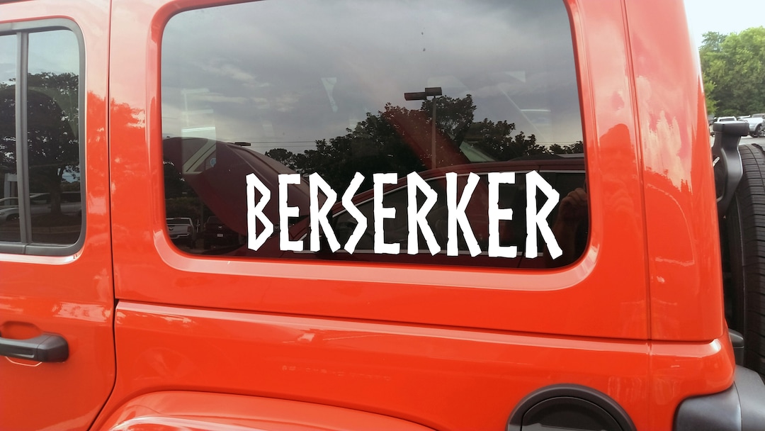Berserker Vinyl Decal V3 - Viking Heathen Valhalla - Die Cut Sticker - Etsy