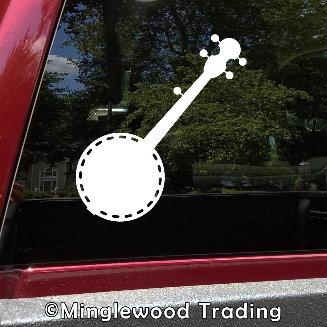 Banjo - Vinyl Decal Sticker - Bluegrass Country Music Picking - Etsy