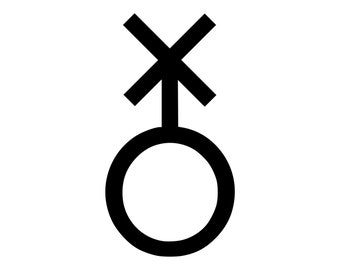 ANDROGYNOUS GENDER Vinyl Decal Sticker Symbol Sign Androgyny | Etsy