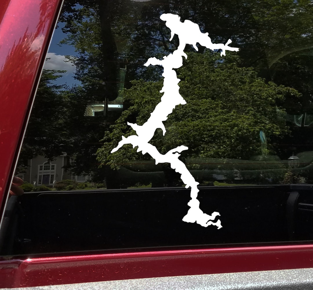 Lake Coeur D'alene (CDA) Vinyl Decal – Idaho PNW Lake Outline – Die Cut ...