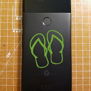 Flip Flops Vinyl Die Cut Decal Sticker - Summer Beach Pool Vacation ...