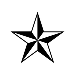Nautical Star Vinyl Sticker Five Pointed Die Cut Decal - Etsy