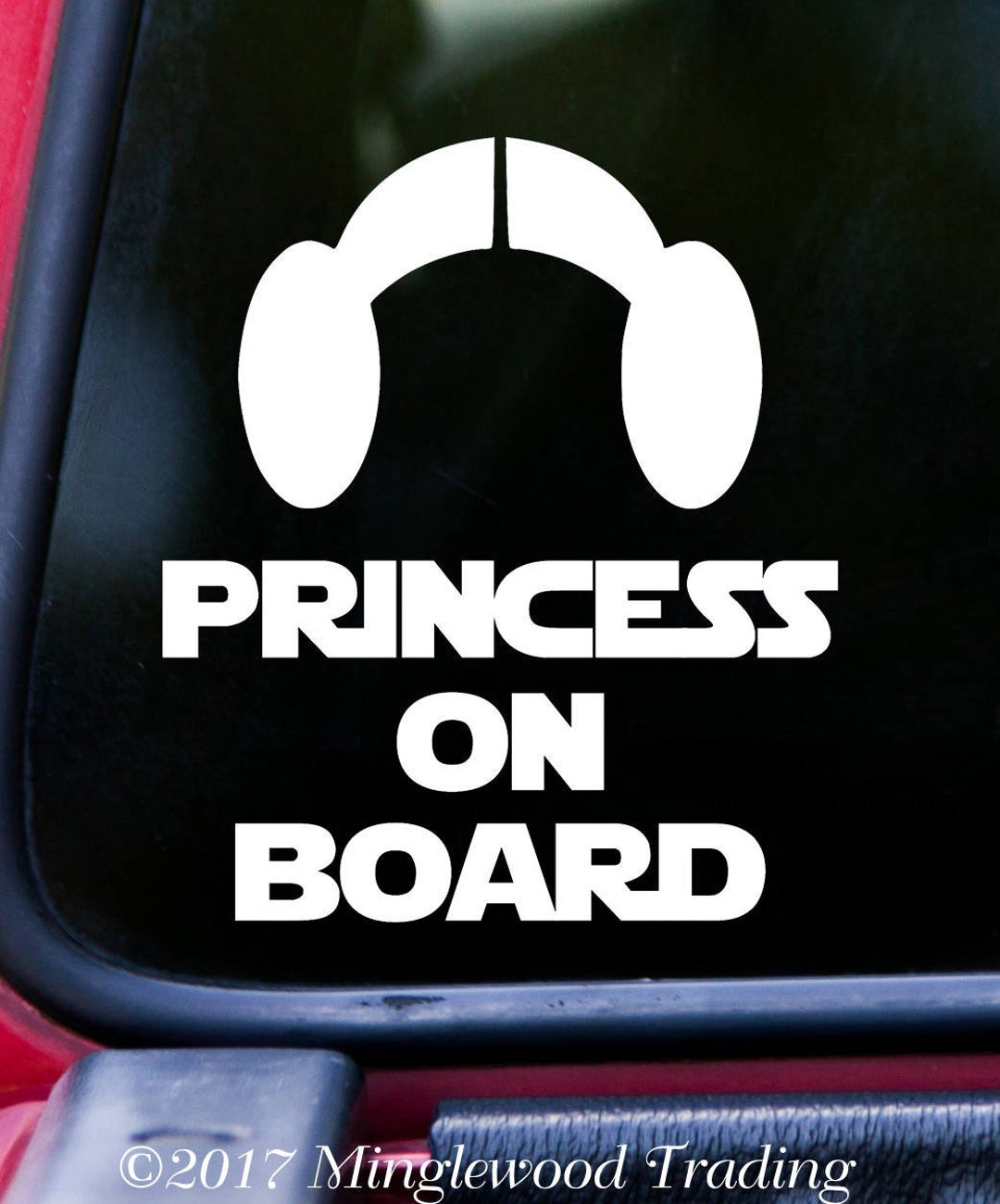Princess on Board Vinyl Decal Sticker - Leia Star Wars - Etsy