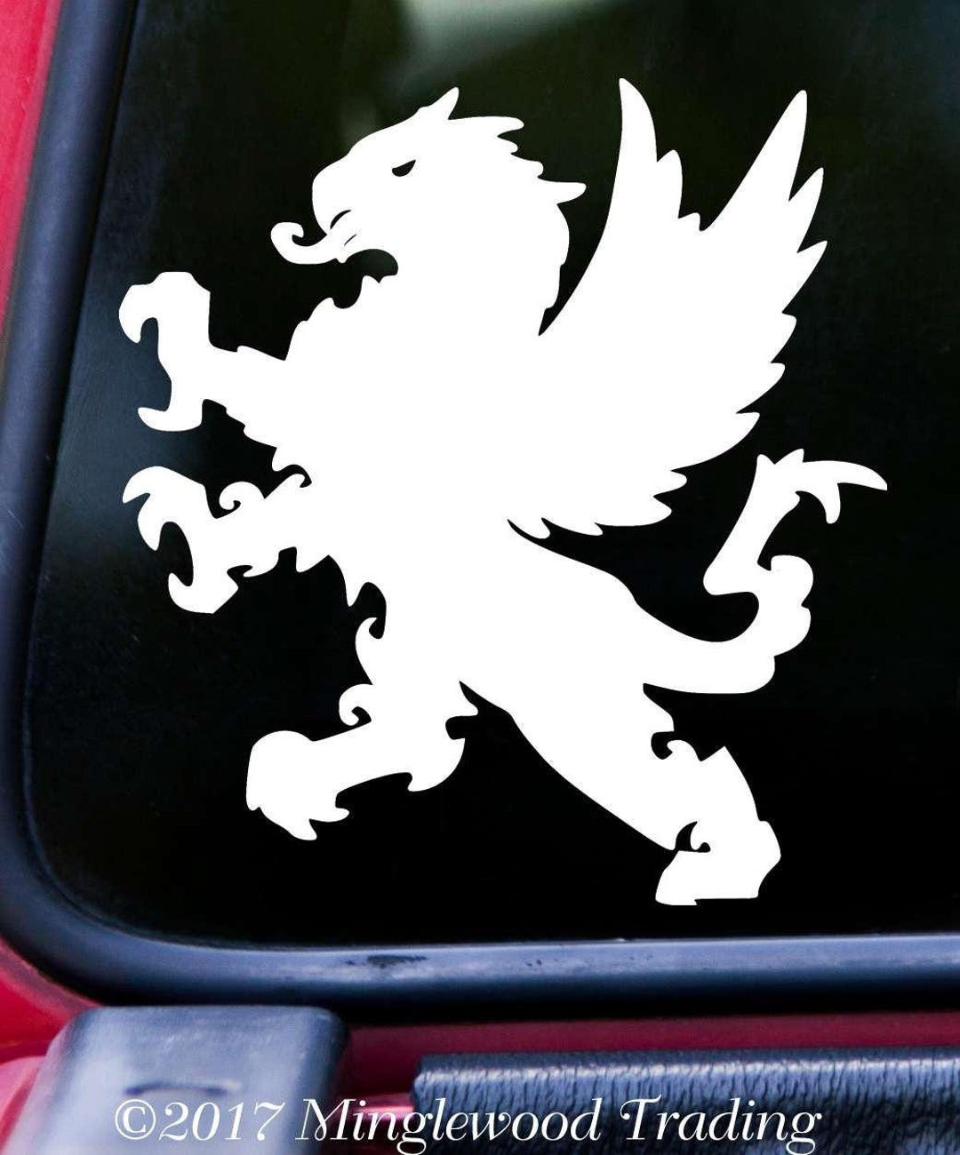 Heralidic Griffin V3 Vinyl Decal Sticker - Coat of Arms Heraldry ...