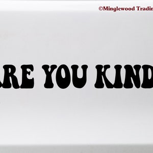 Are You Kind? Vinyl Sticker - Die Cut Decal V2 - Etsy