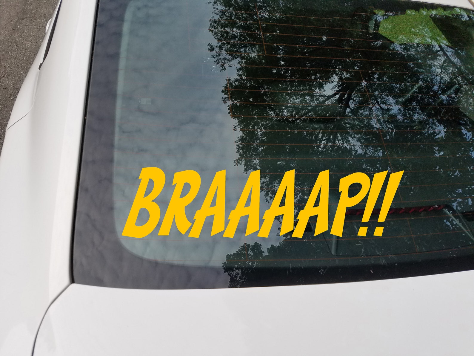 Braaaap Vinyl Decal Motorcycle Snowmobile Dirt Bike Engine | Etsy