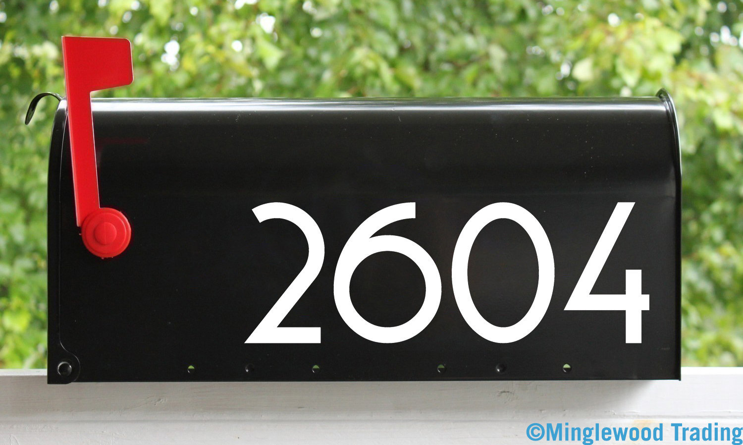 Modern Contemporary Mailbox Numbers Vinyl Sticker 1 | Etsy