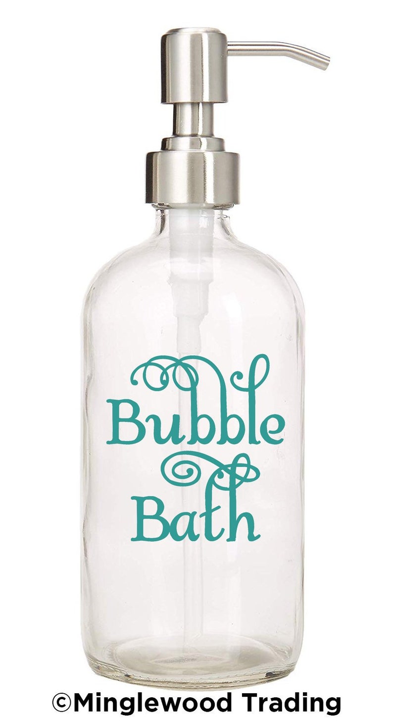 Bubble Bath Vinyl Sticker - Bathroom Organization Label - Bathtub - Die ...