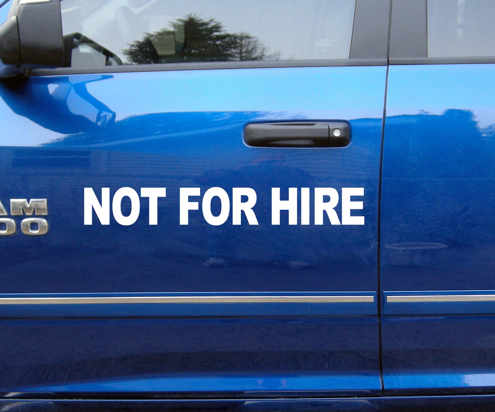 Set of 2 Not for Hire Vinyl Stickers - DOT Truck Limo Labels - Die Cut ...