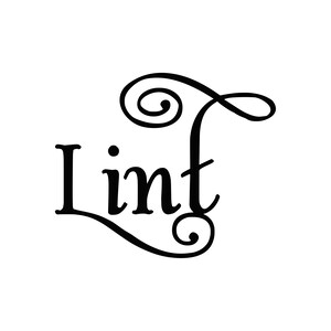 Lint Vinyl Sticker - Laundry Room Home Organization Label - Die Cut ...
