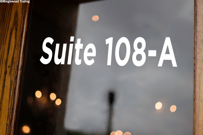 Storefront Address Numbers - 3" to 15" Tall - Custom Vinyl Decals - Die ...