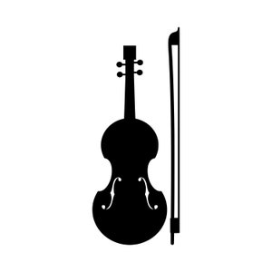 Fiddle Vinyl Decal - Violin - Bow - Bluegrass Country Music - Die Cut ...
