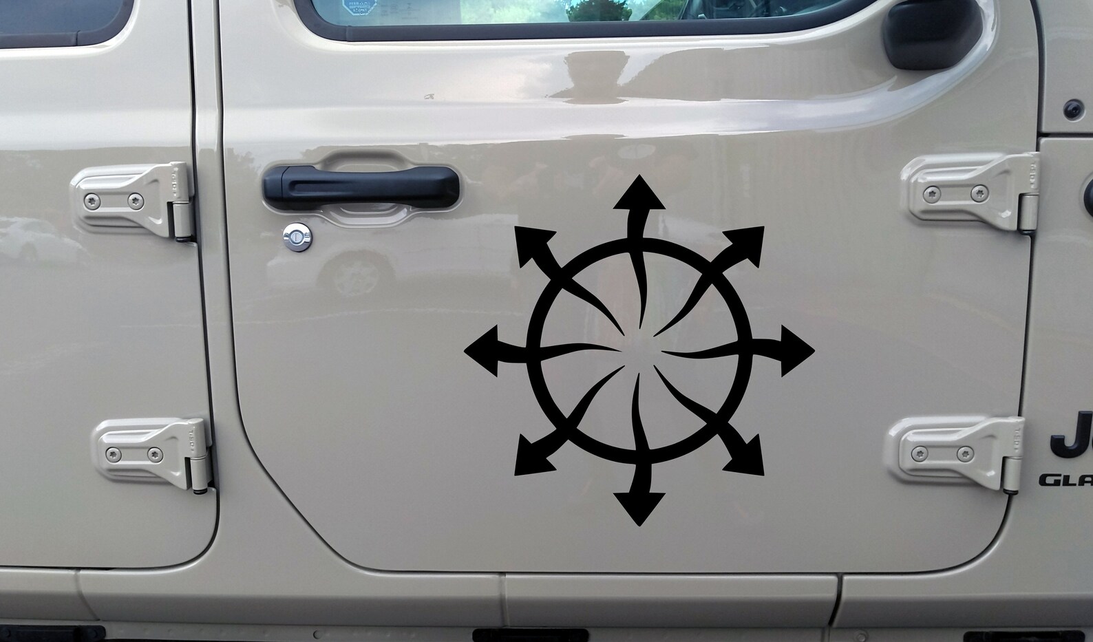 Chaos Star Symbol Vinyl Decal V2 Arrows Arms Crowley Die - Etsy