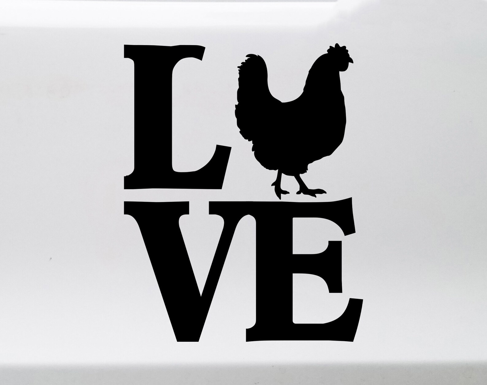 Love Chickens Vinyl Decal Farm Bird Hen Rooster Chick Die - Etsy