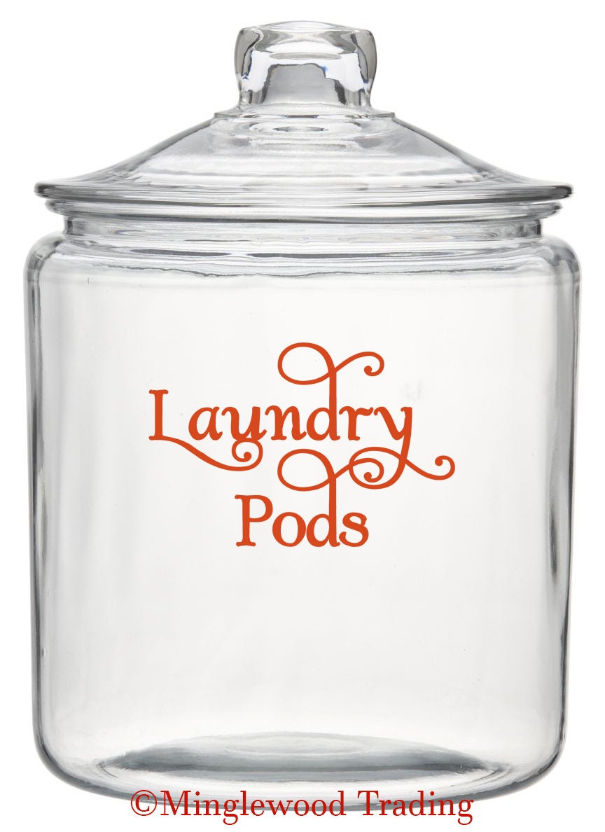 Laundry Pods Vinyl Decal Sticker Detergent Pod Mud Room - Etsy