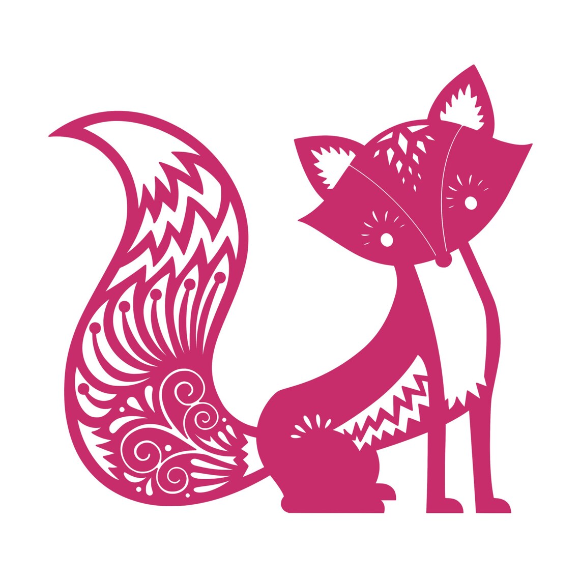 Fox Vinyl Decal Sticker - Vixen Fennec Kit Tattoo Red Vulpes Arctic - Etsy