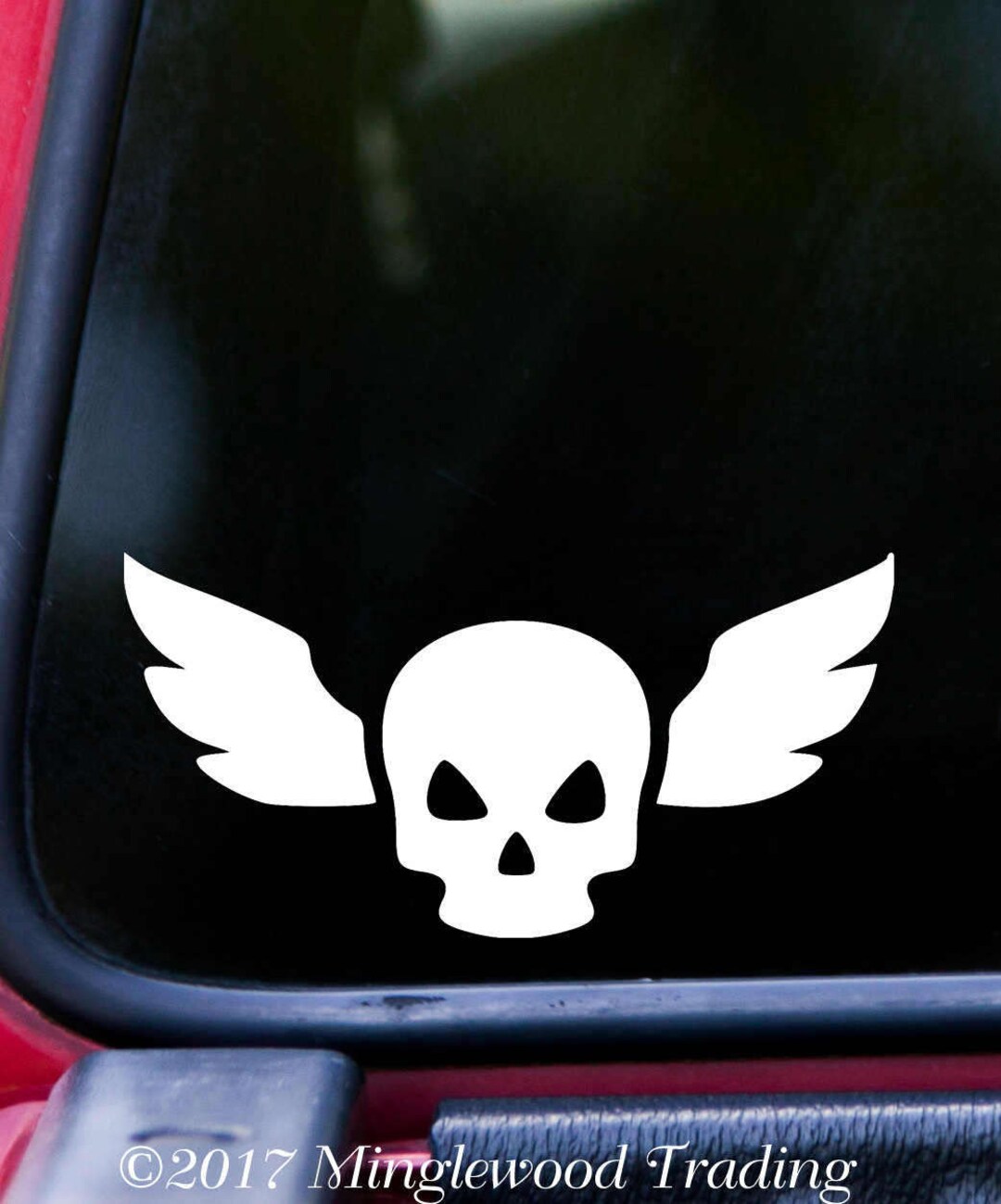 Winged Skull Vinyl Decal - Military Special Forces Wings - Die Cut ...