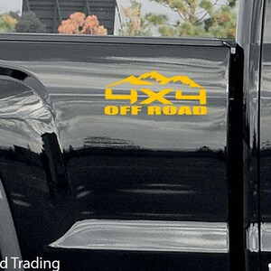 Pair 4X4 off Road Vinyl Decals V2 - 4 by 4 Truck 4 X 4 4WD 4-wheel ...
