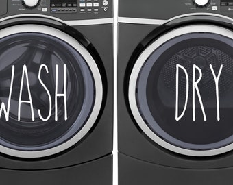 Laundry Room Decals Laundry Stickers Farmhouse Washer and - Etsy