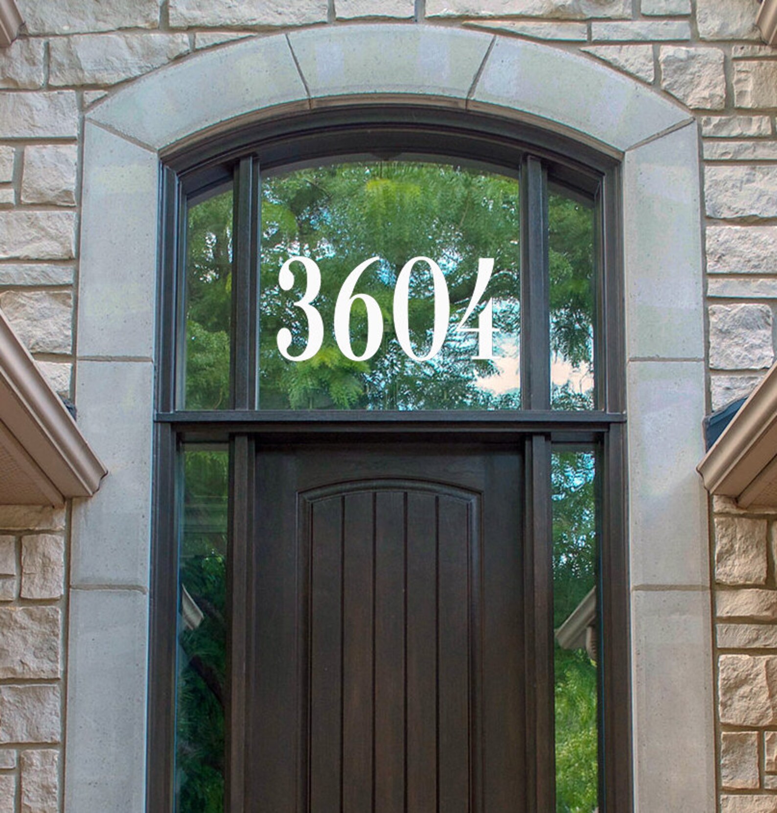 Custom Transom Window Numbers Vinyl Decal 3" to 10" Tall - Home Address ...